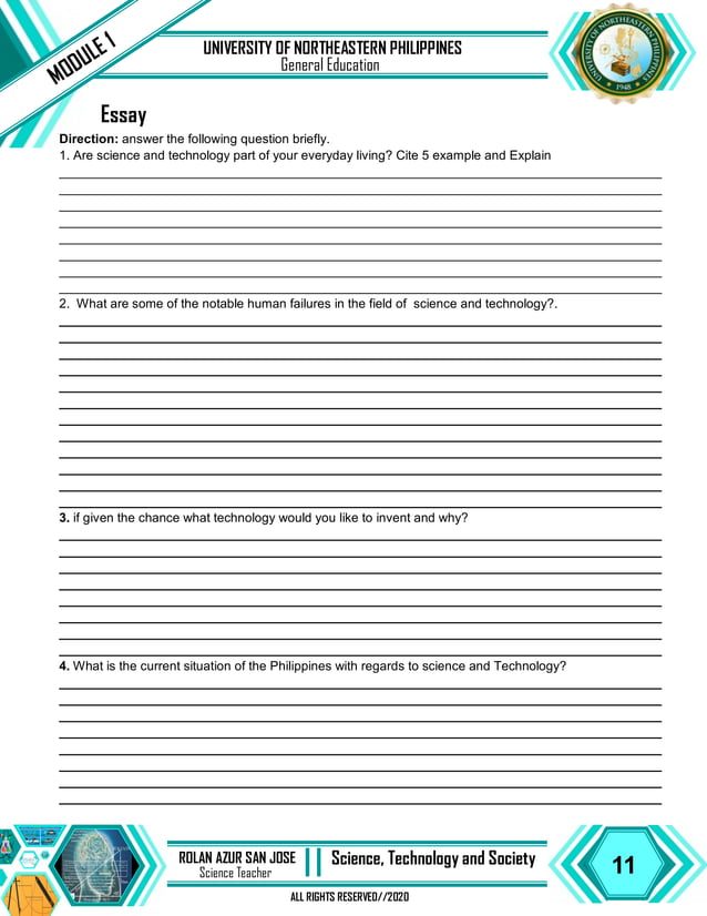 Module 1 STS.pdf | Science