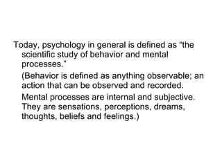 Module 1 the history and scope of psychology | PPT
