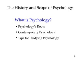 Module 1 the history and scope of psychology | PPT