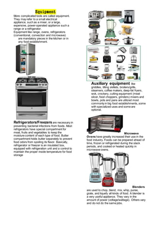 Auxiliary Equipment Examples