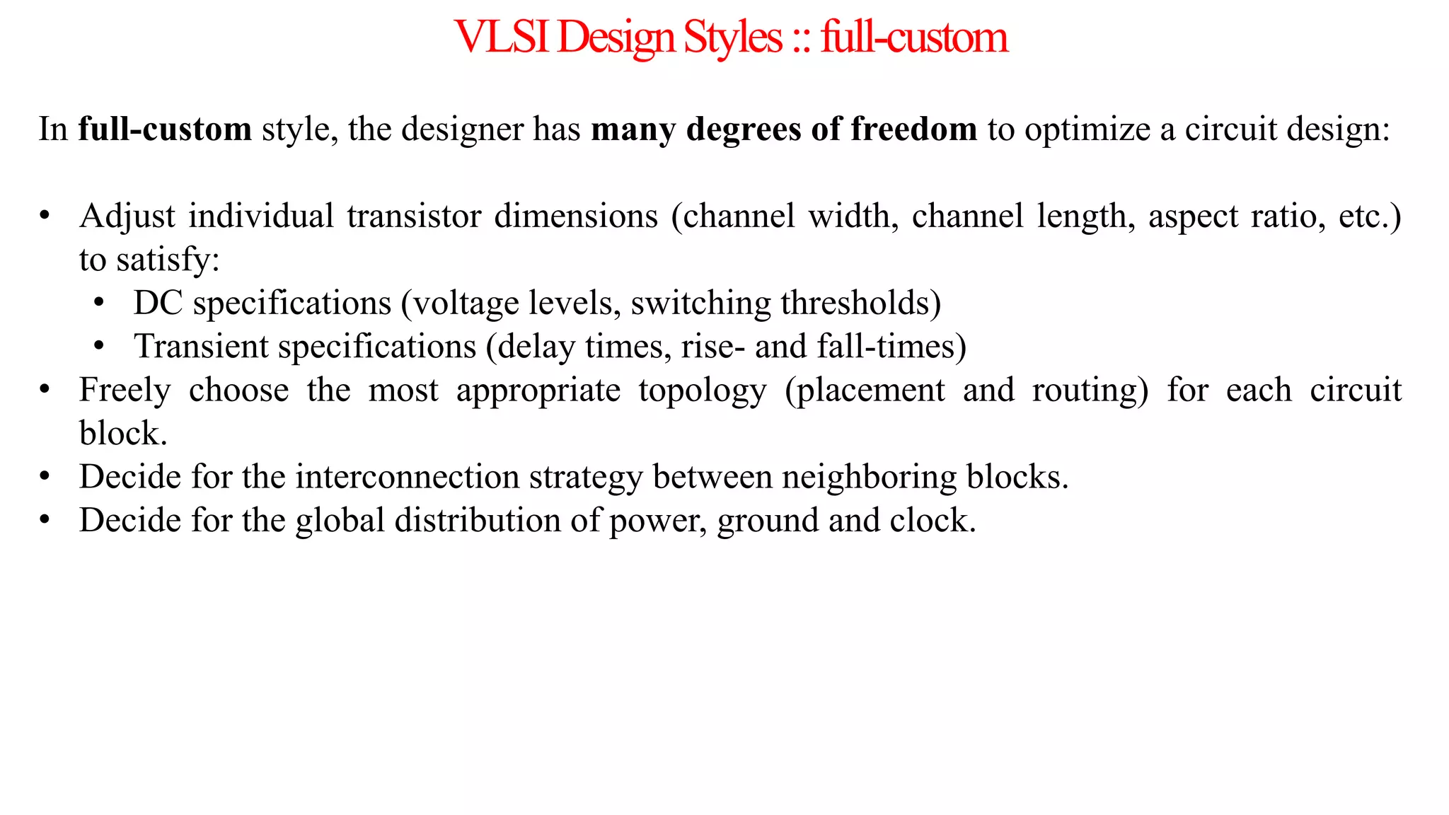 Module 1 VLSID Design flow - Copy.pptx | Programming Languages | Computing