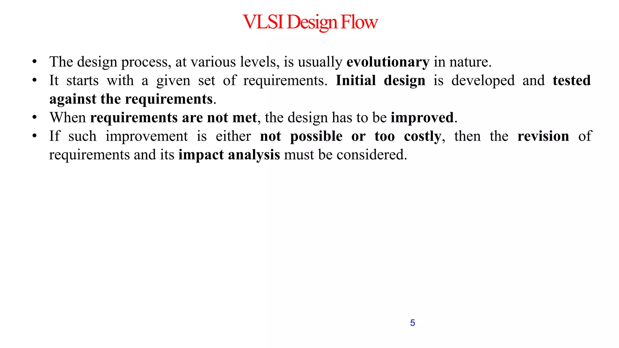 Module 1 VLSID Design flow - Copy.pptx | Programming Languages | Computing