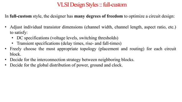 Module 1 VLSID Design flow - Copy.pptx | Programming Languages | Computing