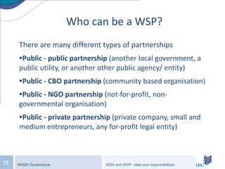 Module 1 wsa and wsp roles and responsibilities (presentation) | PPT