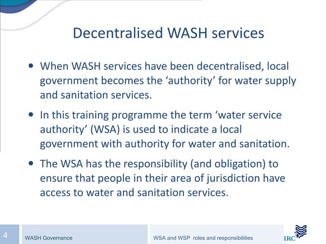 Module 1 wsa and wsp roles and responsibilities (presentation) | PPT
