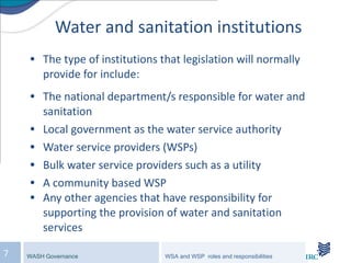 Module 1 wsa and wsp roles and responsibilities (presentation) | PPT