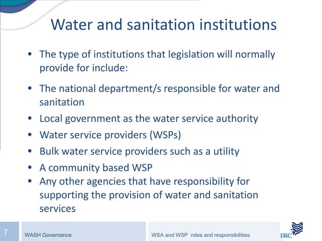 Module 1 wsa and wsp roles and responsibilities (presentation) | PPT