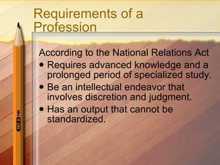 Module 2 Toward Professional Status | PPT