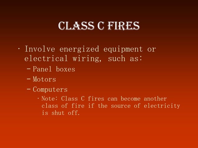 Module2 - Classes of Fire | PPSX