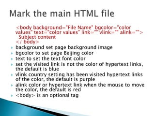 Module 2 | PPTX | Web Design and HTML | Internet