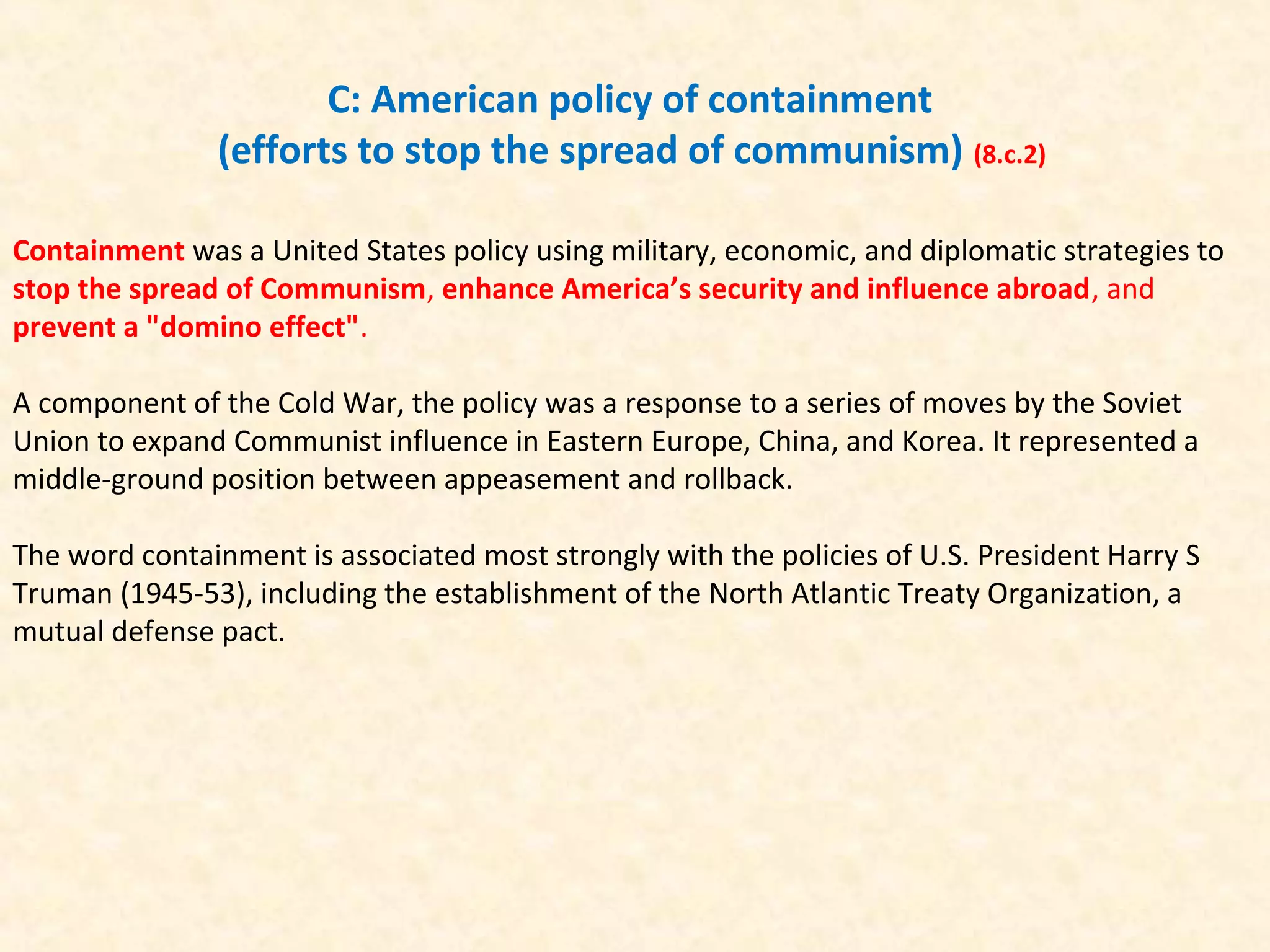 Module 2 - Define Cold War | PPT