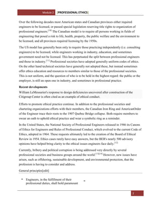 Professional Ethics Module 2 Notes | DOCX