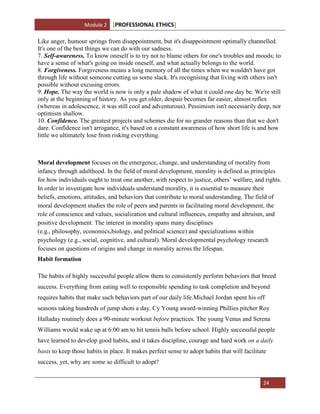 Professional Ethics Module 2 Notes | DOCX