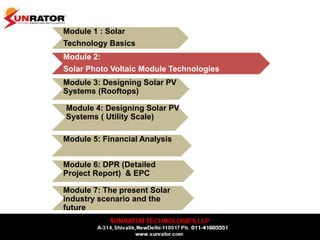 Solar PV Module Technologies | PPTX