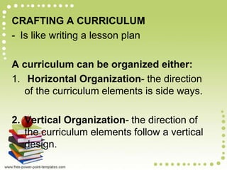 Module 2 CRAFTING THE CURRICULUM | PPTX