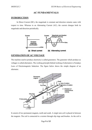 Magnetism and AC Fundamentals | PDF | Physics | Science