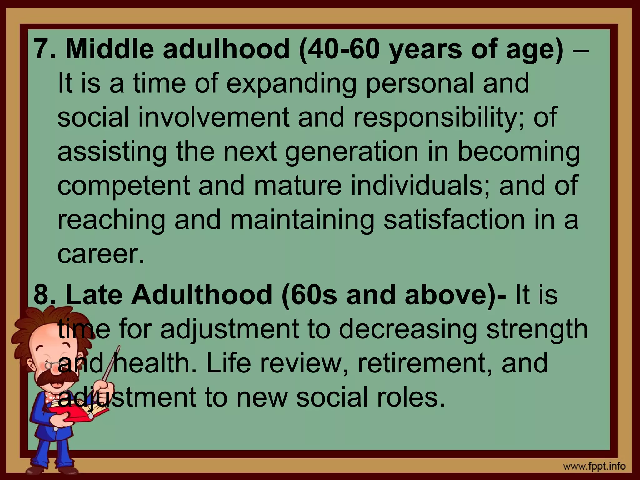 Module 2- The Stages of Development and Developmental Tasks | PPT