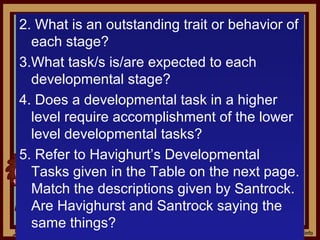 Module 2- The Stages of Development and Developmental Tasks | PPT