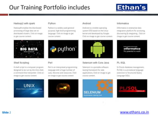 Python Training in Pune - Ethans Tech Pune | PPT