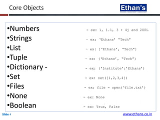 Python Training in Pune - Ethans Tech Pune | PPT