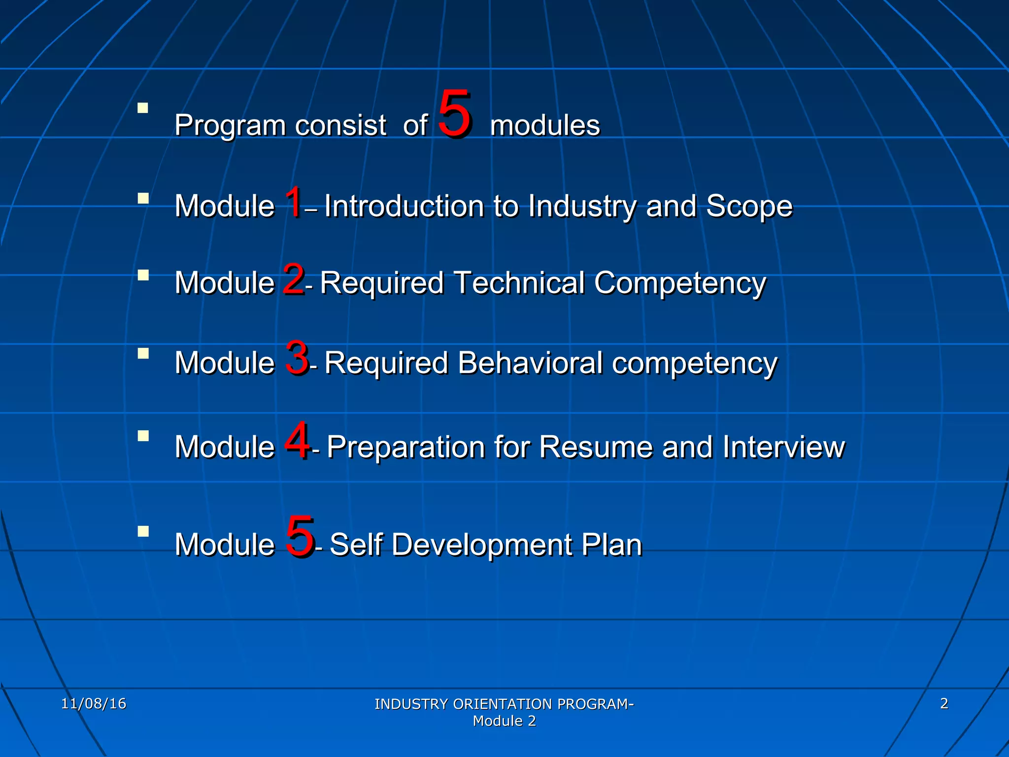 Required Technical Competency (Module 2) | PPT