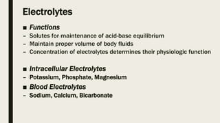 Pathophysiology: Fluid and Electrolyte Imbalance | PPTX