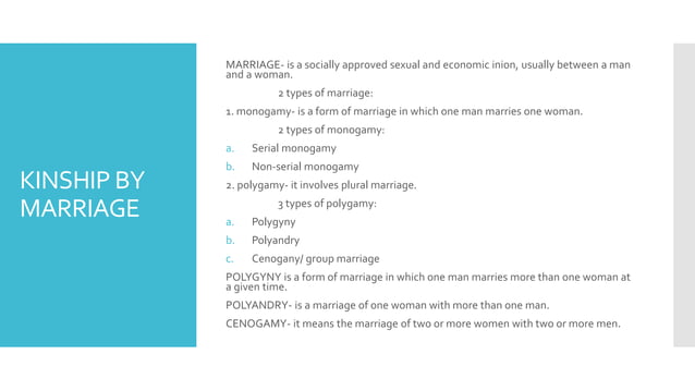 Module 2: KINSHIP, MARRIAGE AND THE HOUSEHOLD | PPTX