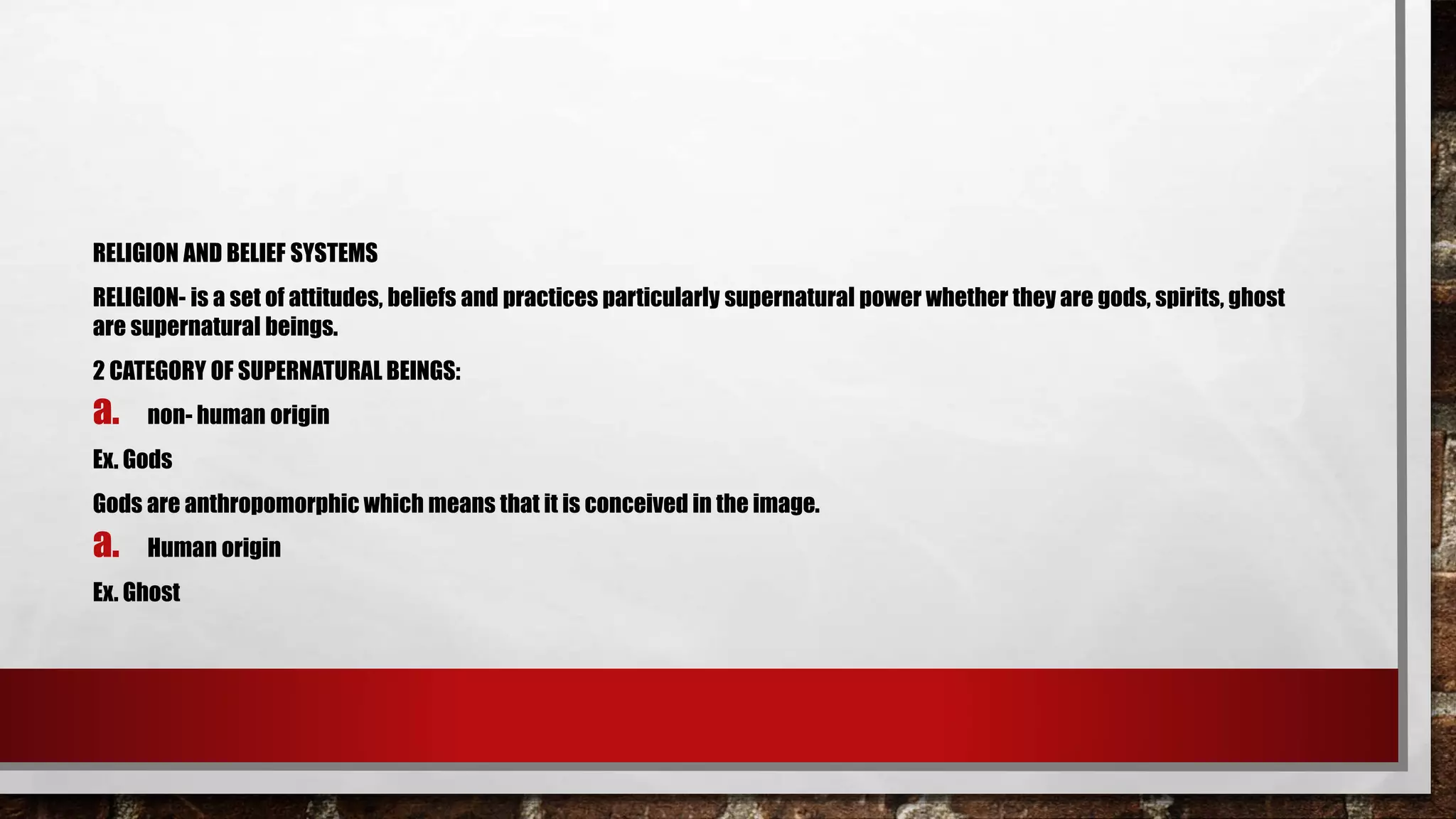 Module 2. lesson 6: RELIGION AND BELIEF SYSTEM | PPTX