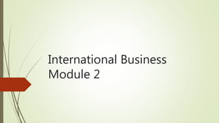 International Business | PPT