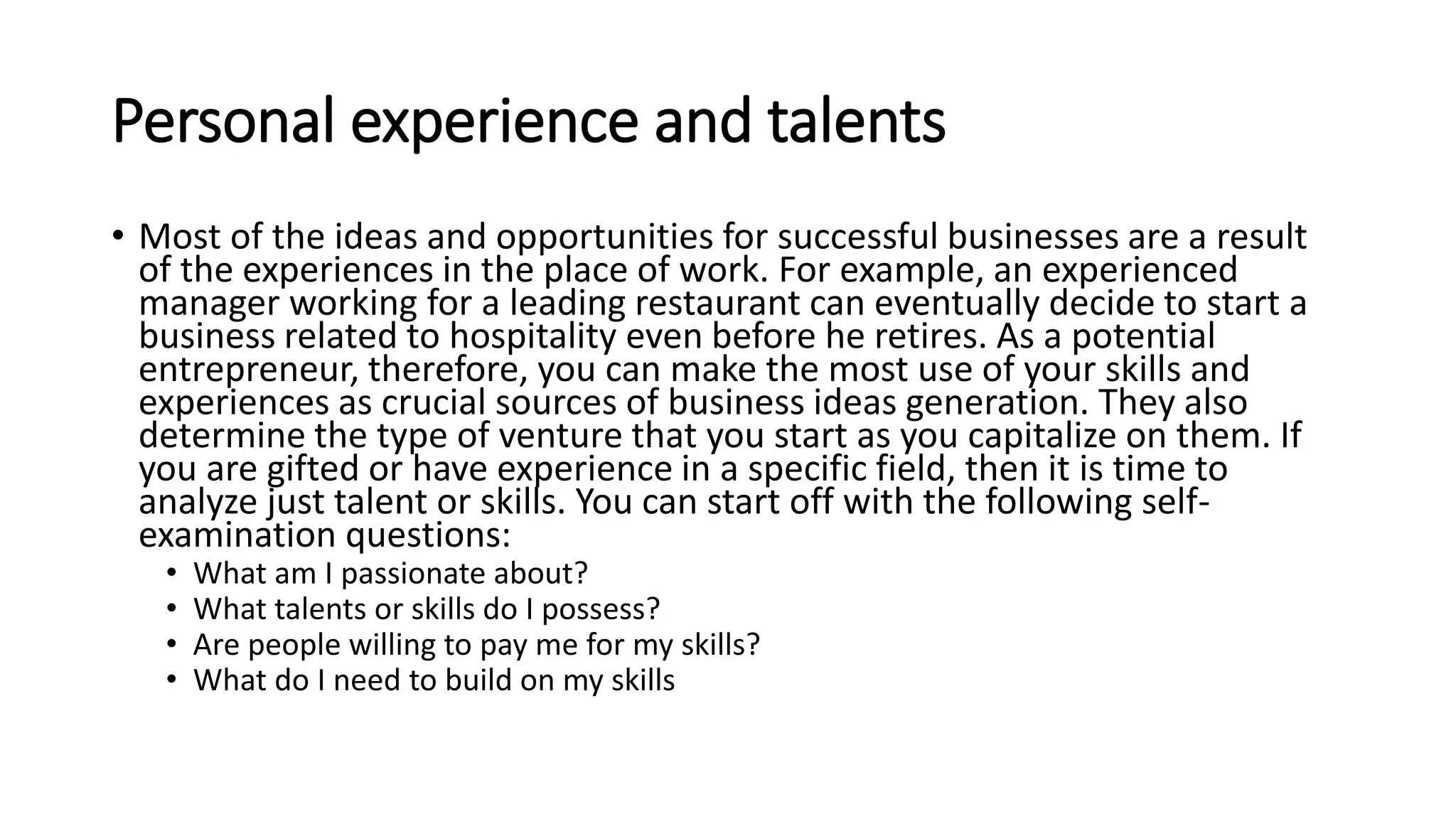 Module 2 Entrepreneurship Development | PPTX