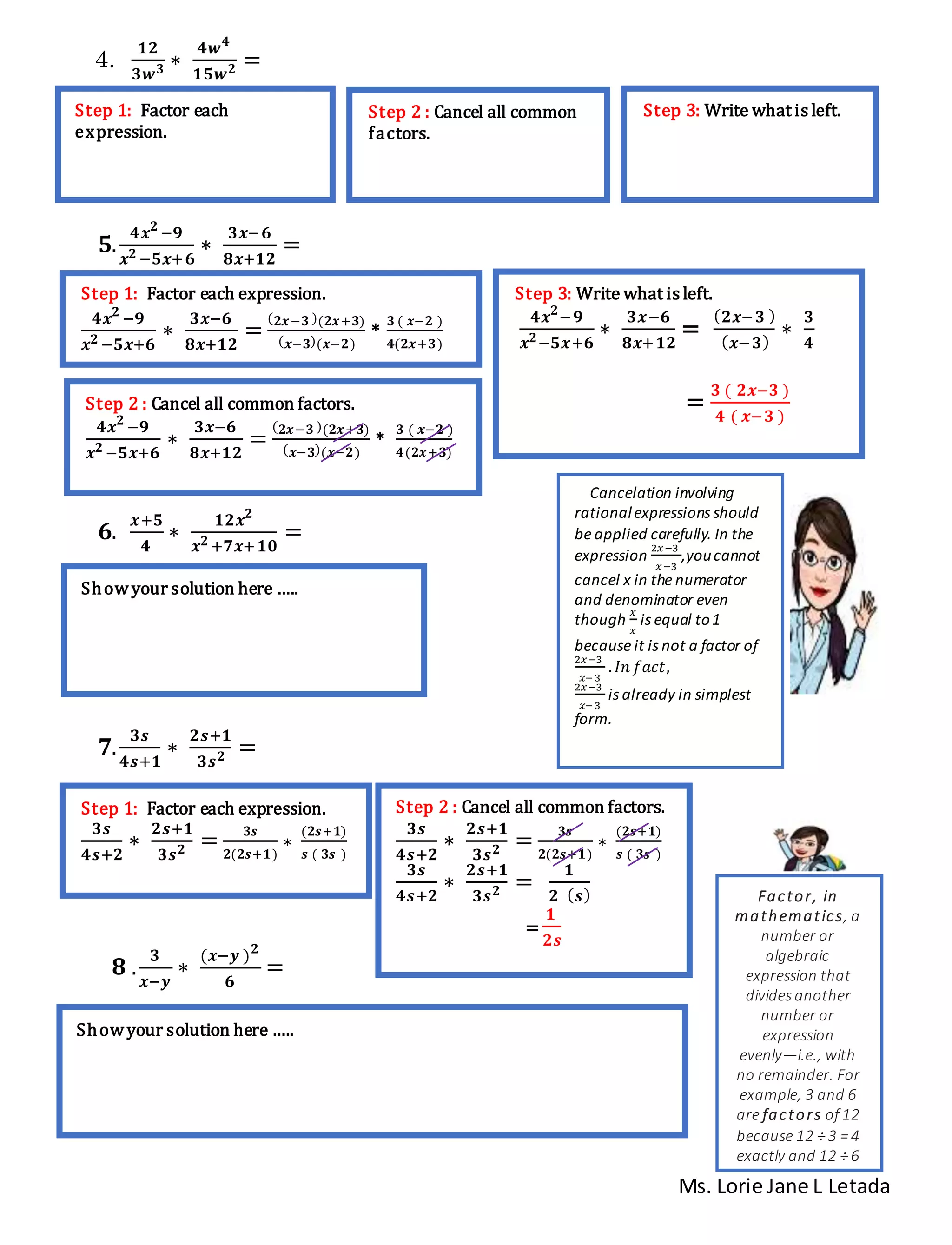 Rational Expressions | DOCX