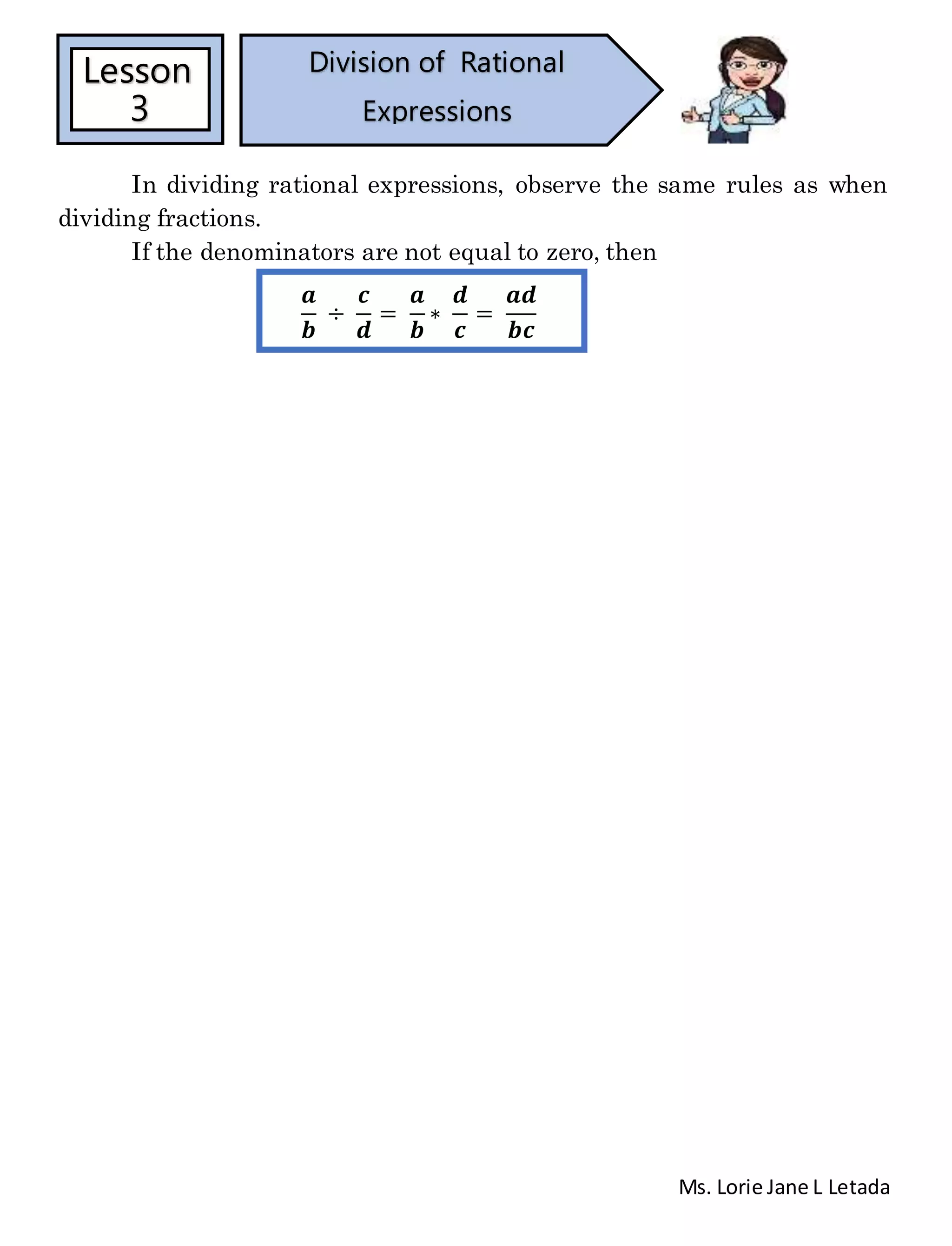Rational Expressions | DOCX