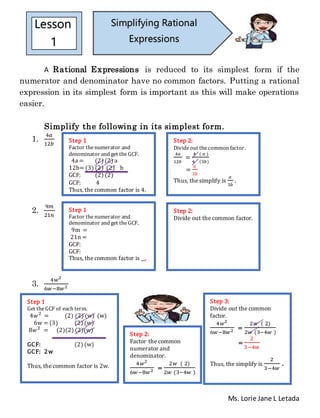 Rational Expressions | DOCX