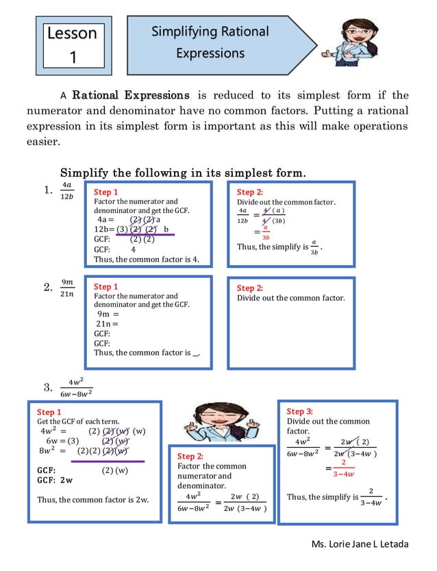 Rational Expressions | DOCX