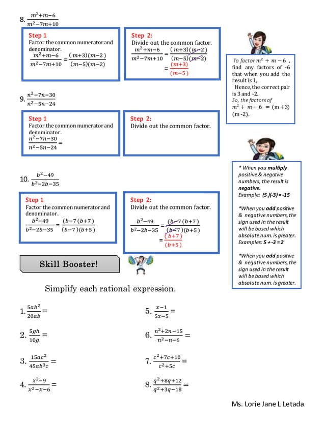 Rational Expressions | DOCX