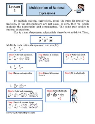 Rational Expressions | DOCX