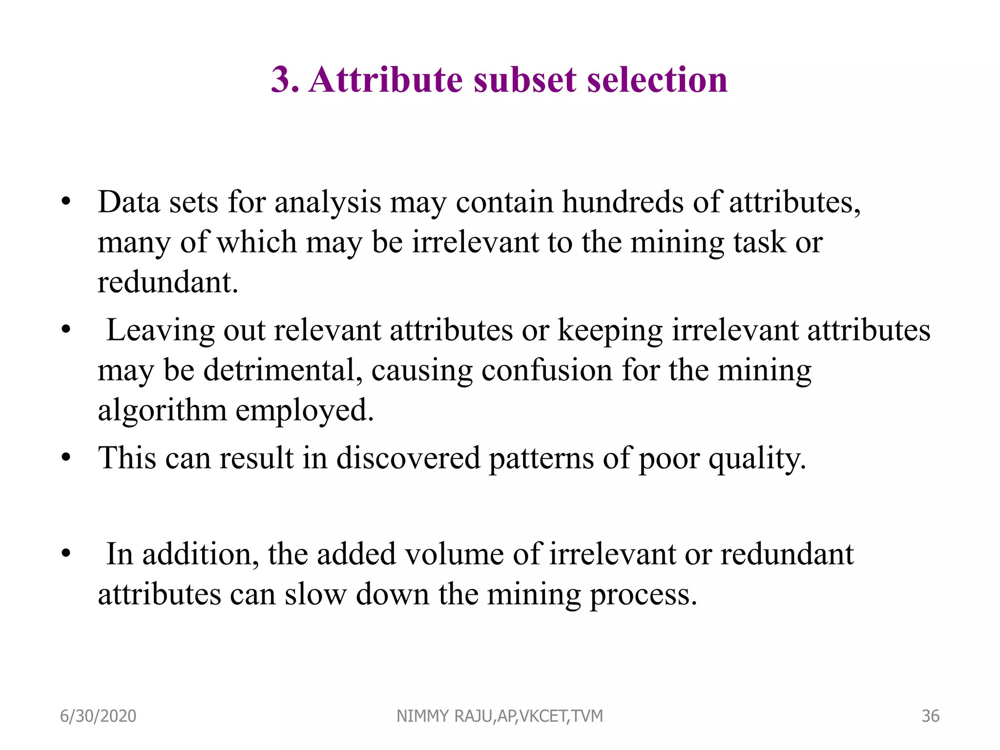CS 402 DATAMINING AND WAREHOUSING -MODULE 2 | PPT