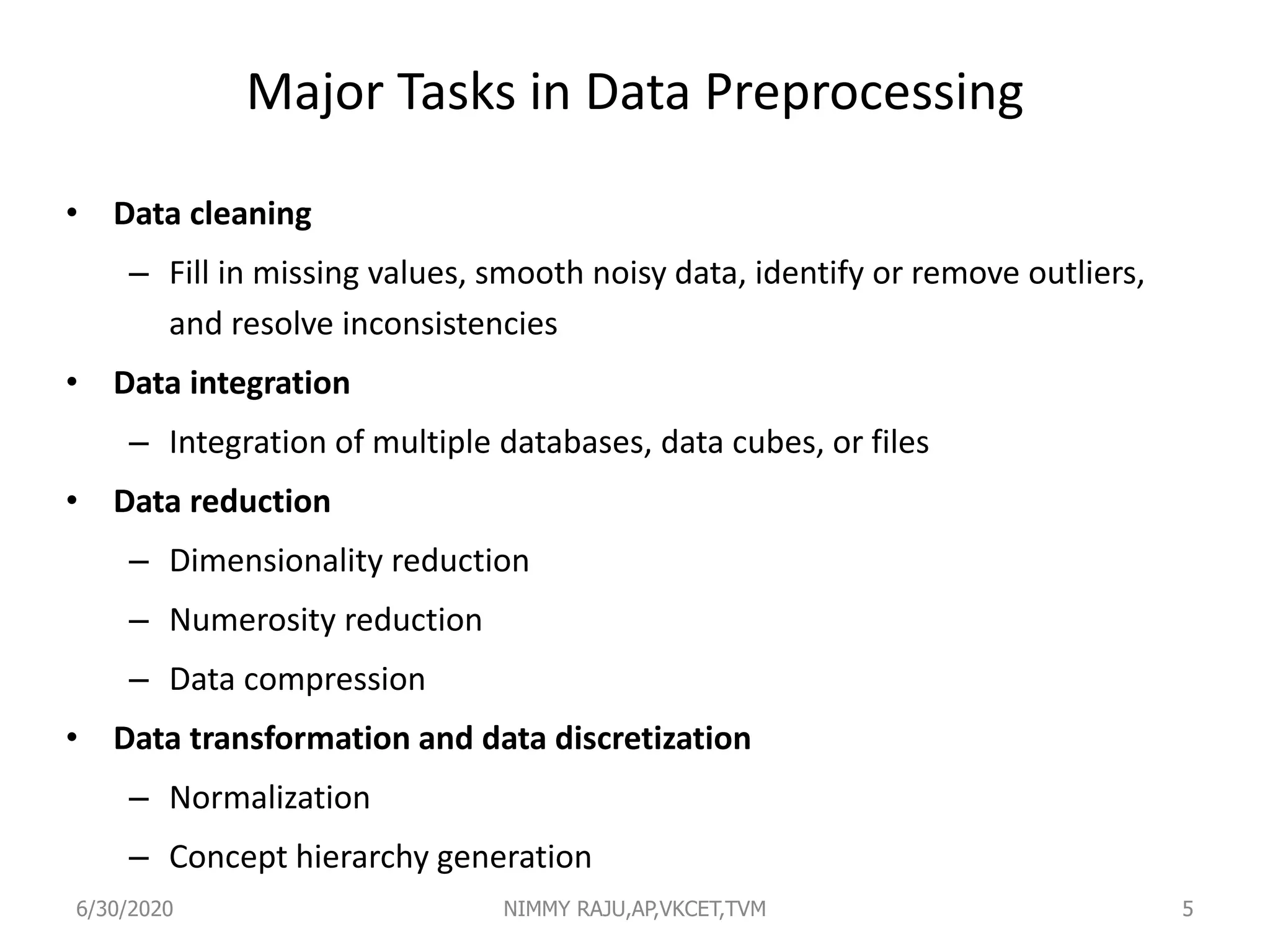 CS 402 DATAMINING AND WAREHOUSING -MODULE 2 | PPT