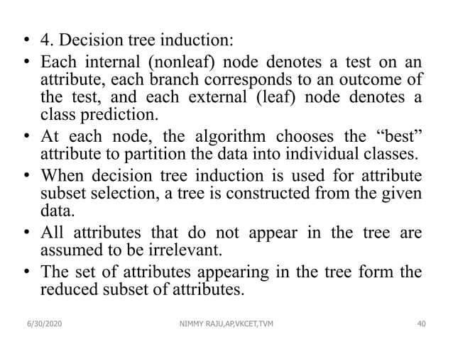 CS 402 DATAMINING AND WAREHOUSING -MODULE 2 | PPT