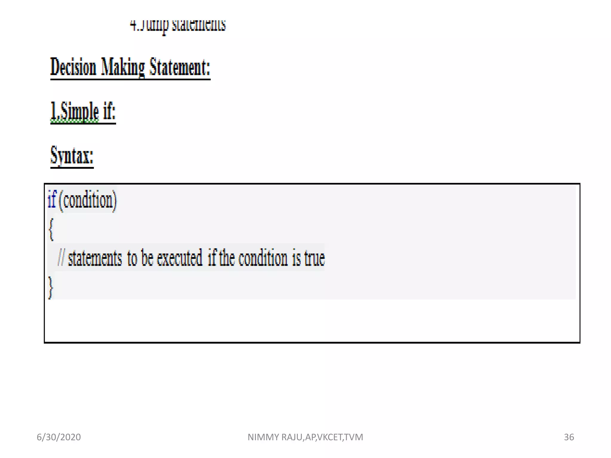 EST 102 Programming in C-MODULE 2 | PPT