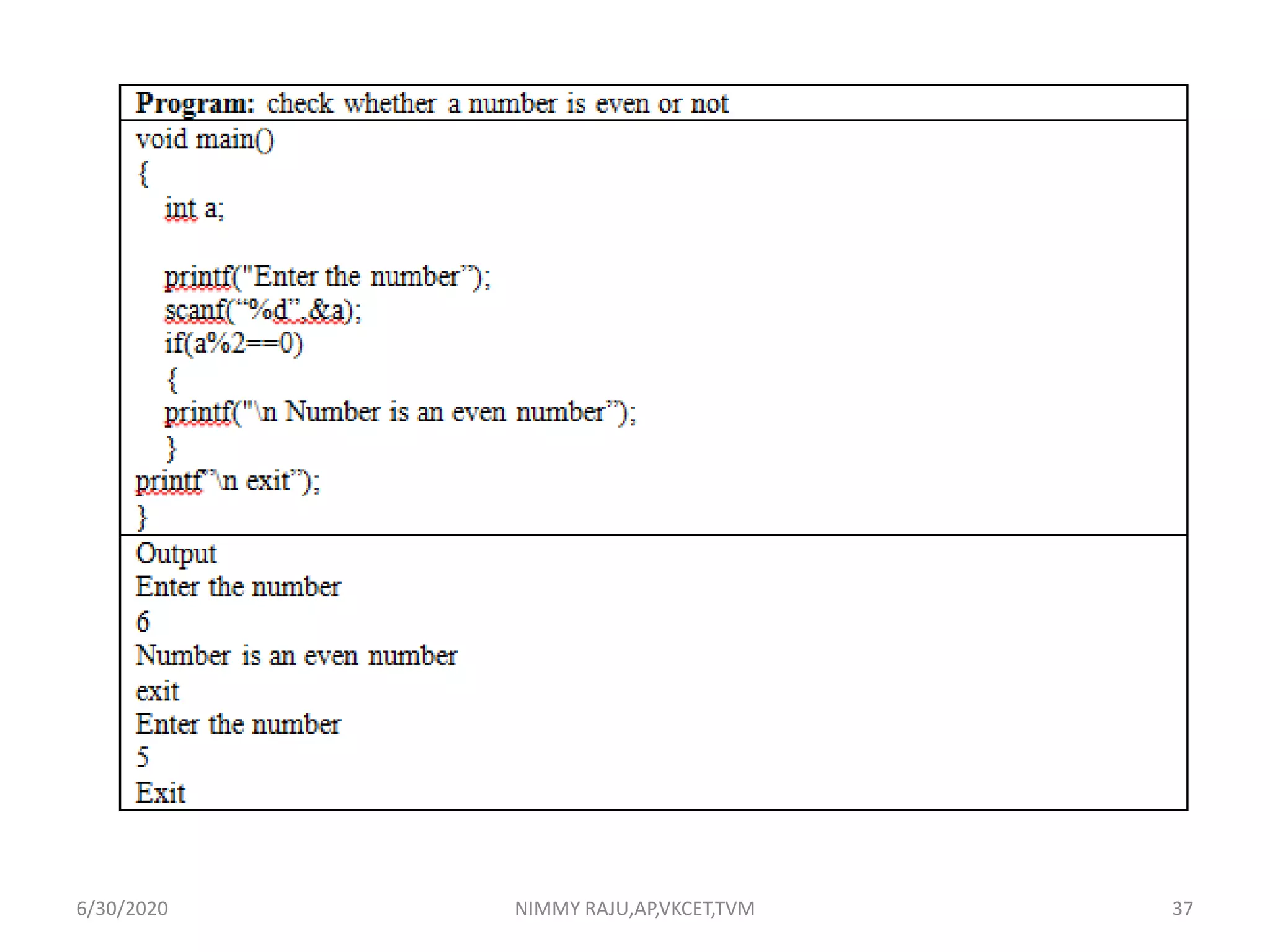 EST 102 Programming in C-MODULE 2 | PPT EST 102 Programming in C-MODULE 2 | PPT