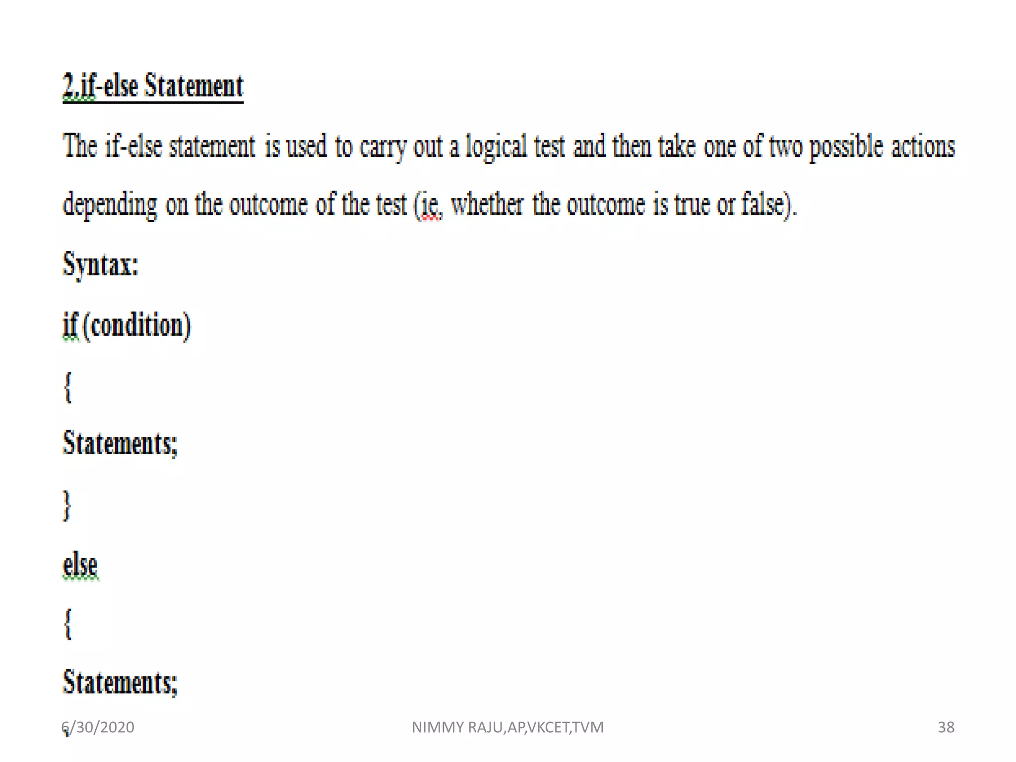 EST 102 Programming in C-MODULE 2 | PPTX