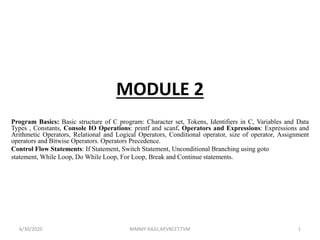 EST 102 Programming in C-MODULE 2 | PPT