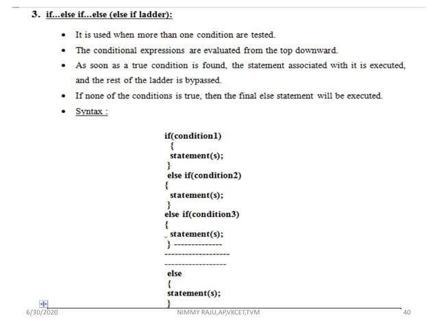 Est 102 Programming In C Module 2 Ppt