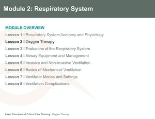 Module 2.2 Oxygen Therapy | PPTX