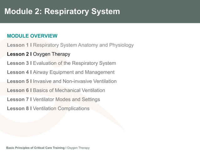 Module 2.2 Oxygen Therapy | PPTX