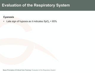 Module 2.3 Evaluation of the Respiratory System | PPT