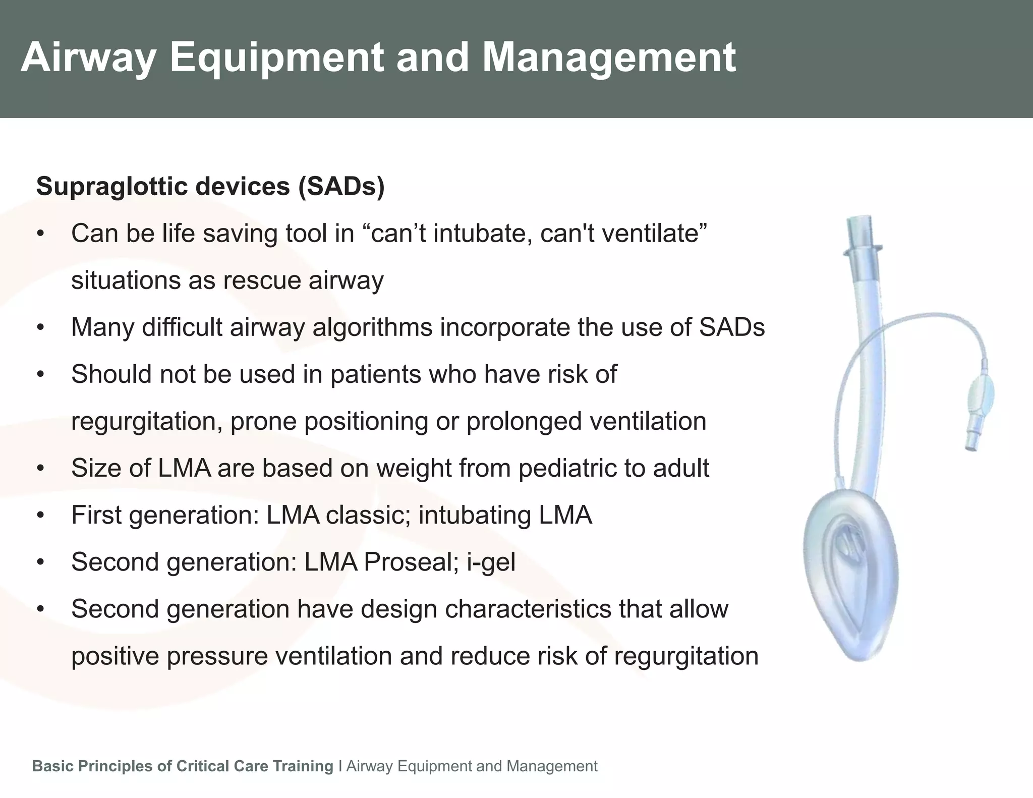 Module 2.4 Airway Equipment & Management | PPTX