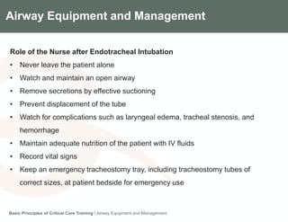 Module 2.4 Airway Equipment & Management | PPTX