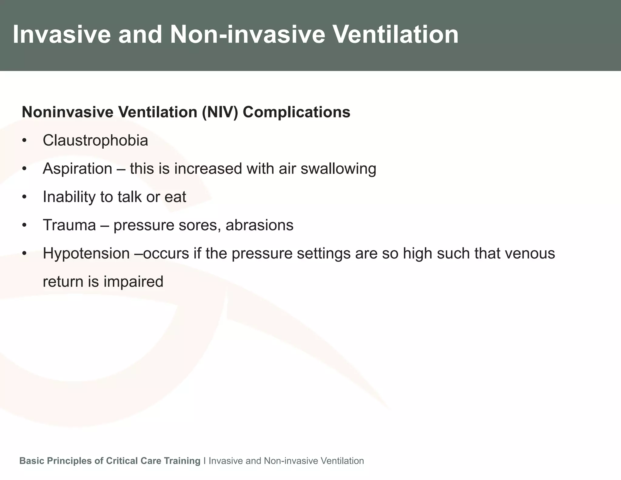 Module 2.5 Invasive & Non-Invasive Ventilation | PPTX